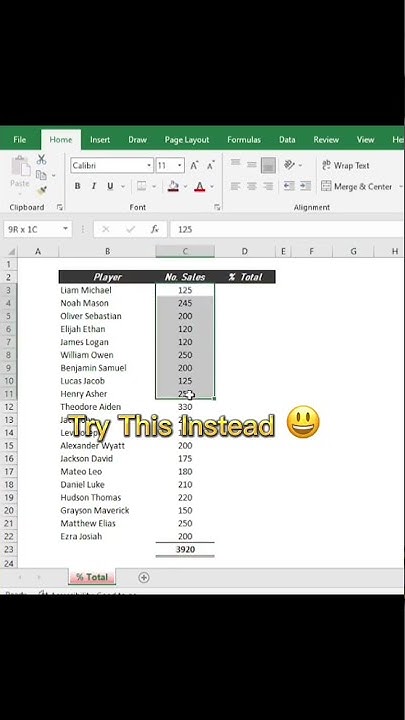 Shorts Shortsvideo In Total Exceltips Excelshorts Excelshortcuts Exceltutorial Excel 
