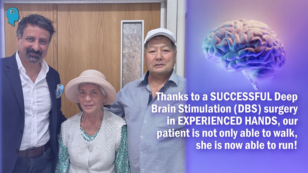 After successful Deep Brain Stimulation(DBS) surgery,our patient can ...