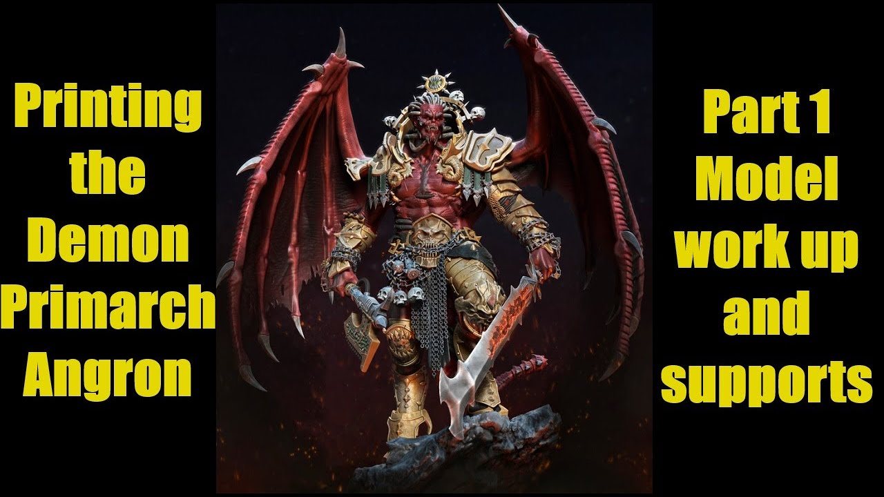 Let's print a 40k Primarch, This is part 1 going from download to STL ...