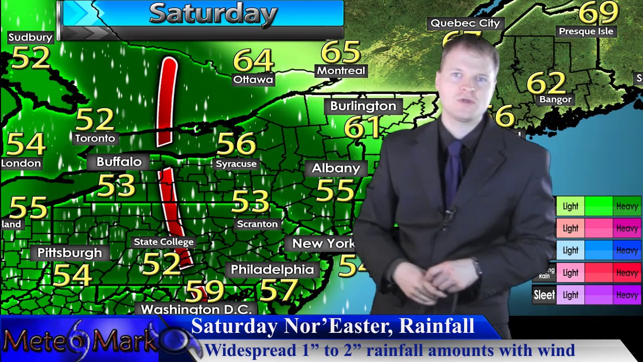 Weekend Nor’Easter With Rain, Then Springtime Returns : May 11, 2017 - YouTube