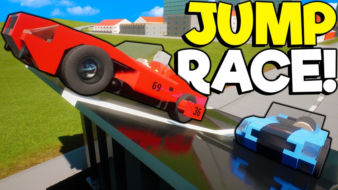 JUMP RACE WITH LEGO LANDMINES IS EXTREME! - Brick Rigs Multiplayer ...