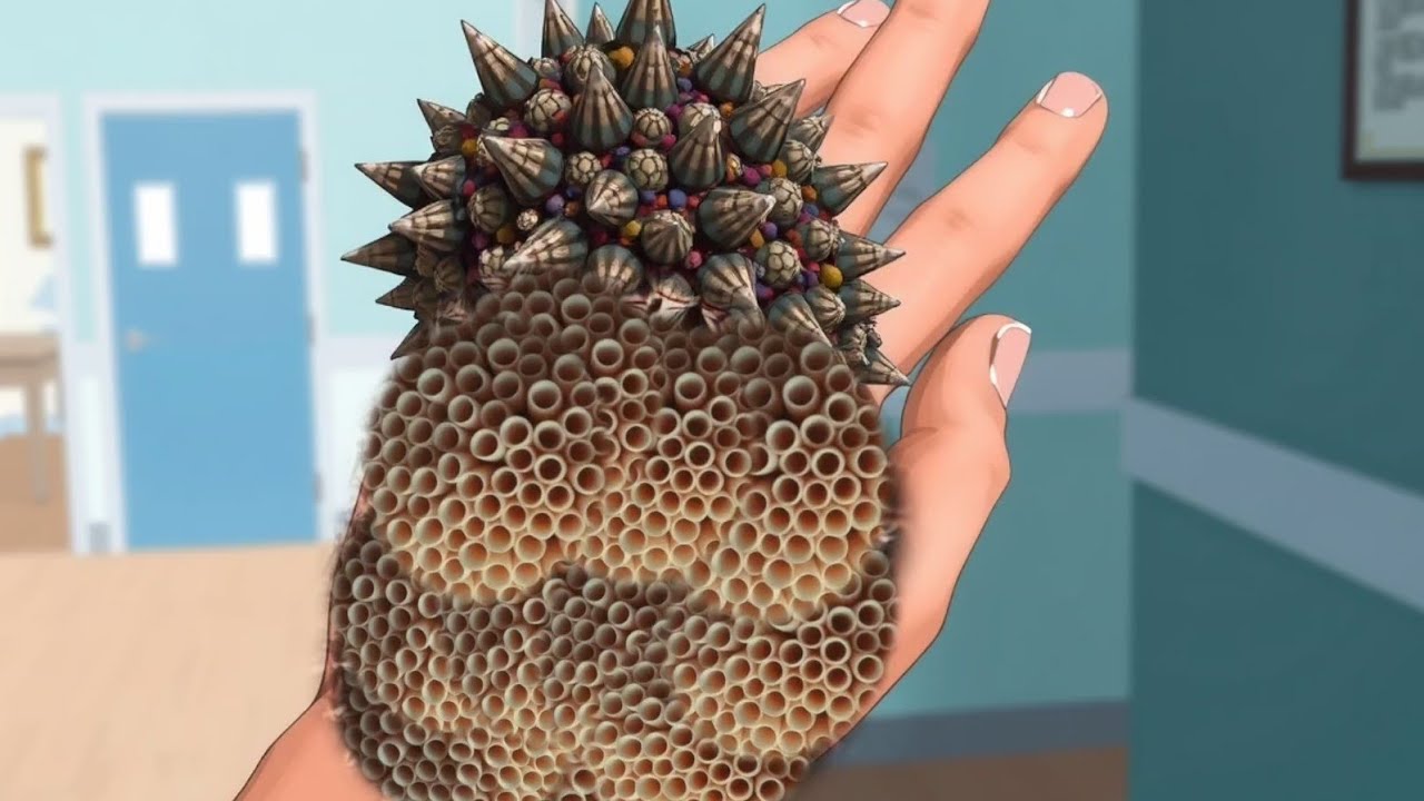 2D animation treatment Deep Hand maggots remove aue - YouTube