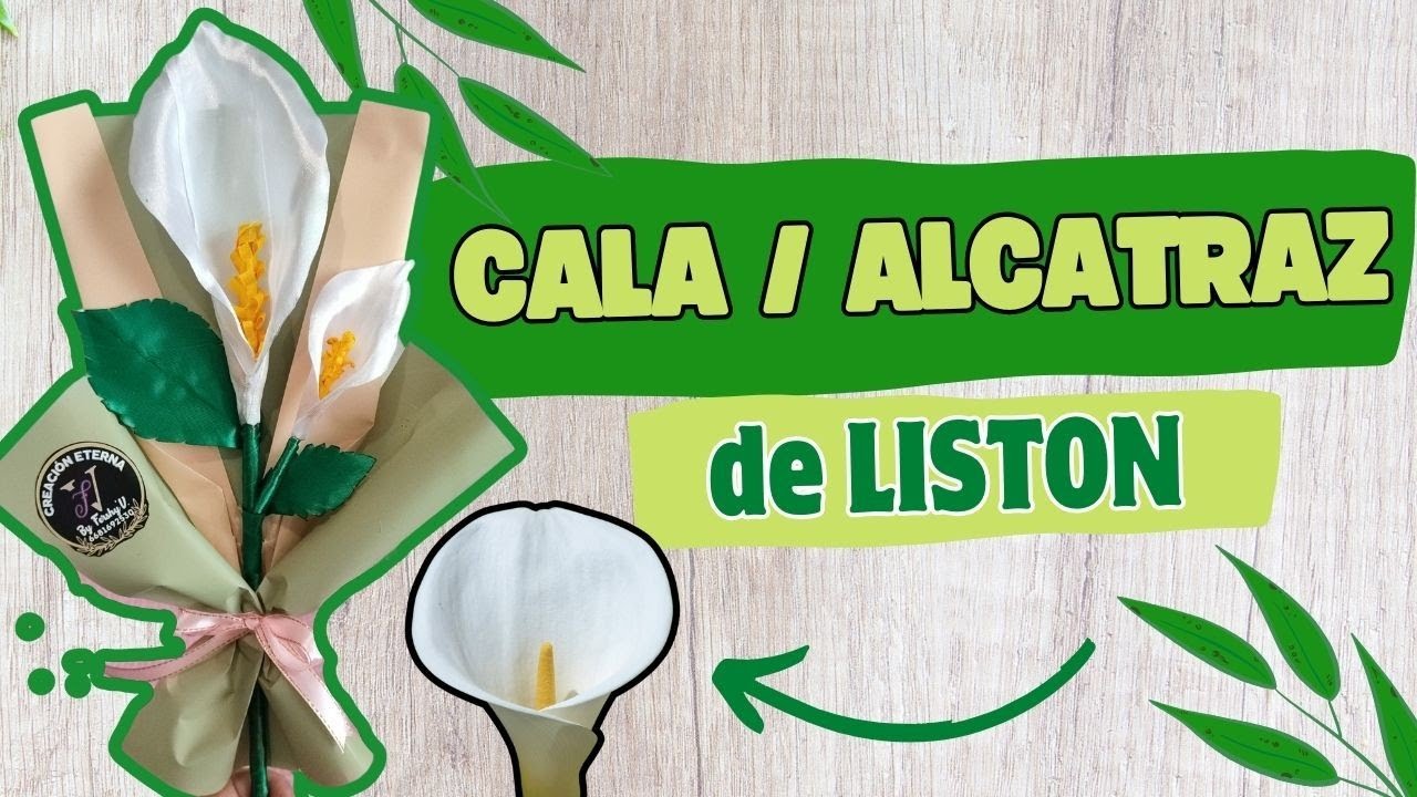 Tutorial | Flor de Cala o Alcatraz | La flor más fácil de crear | Con ...