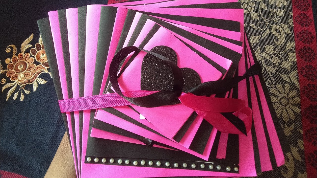 Maze pyramid card| Multilayer card with many card idea|valentine's day ...