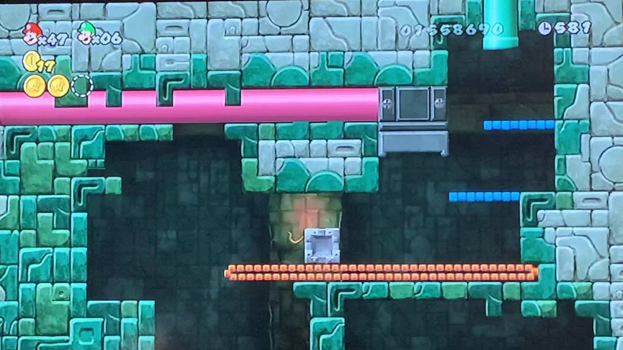 New Super Mario Bros.Wii | World 4-Tower (2 player) - YouTube