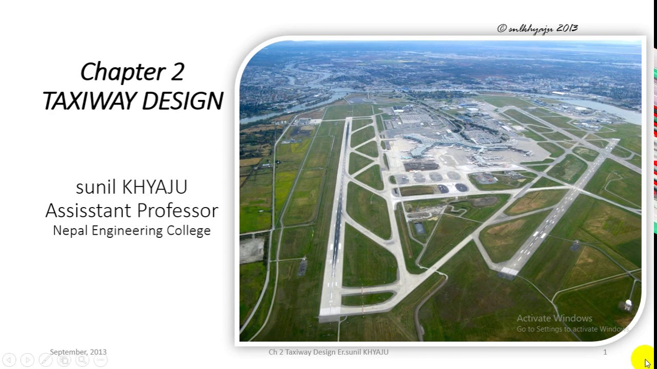 chapter 2: Taxiway Design - YouTube