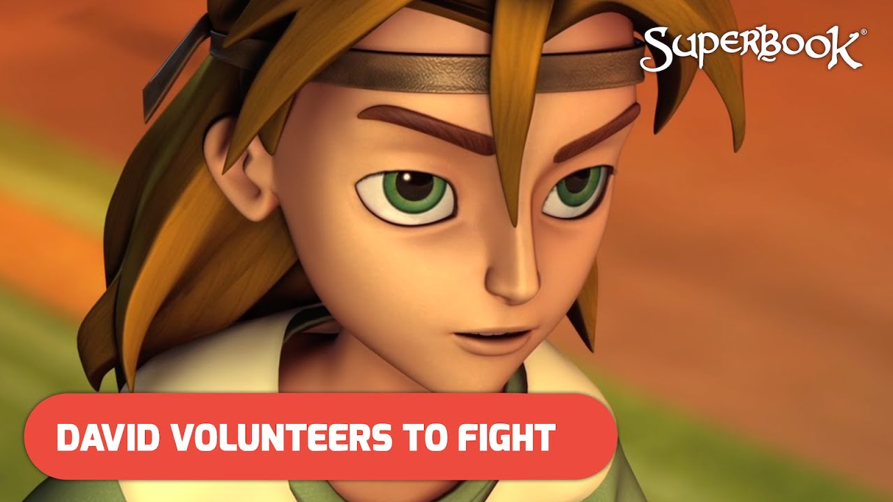 David Volunteers to Fight | Clip from A Giant Adventure | Superbook S01 ...