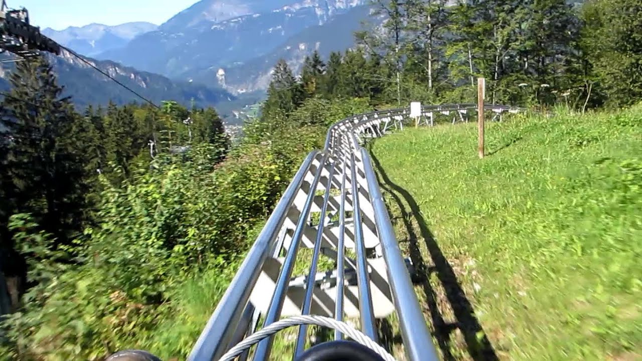 Wiegand Alpine Coaster Golm Vandans Stau traffic jam 2012 POV Onride ...