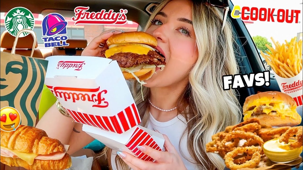 Eating my TOP FAVORITE FAST FOOD ORDERS For 24 HOURS! - YouTube