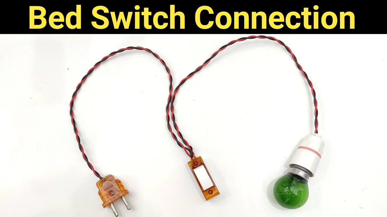 bed switch connection kaise kare | wire ke bich main switch kaise ...