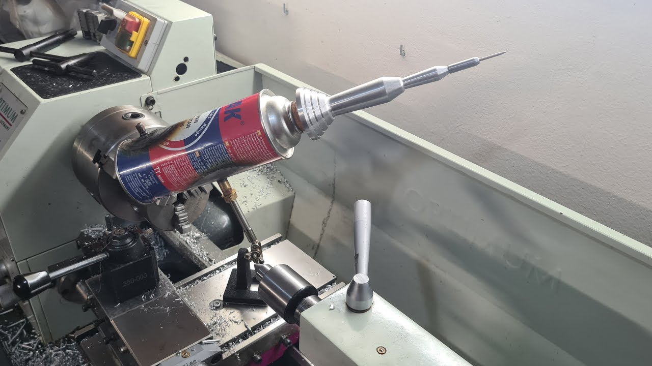 Machining an Air-Propelled Rocket on the Lathe - YouTube