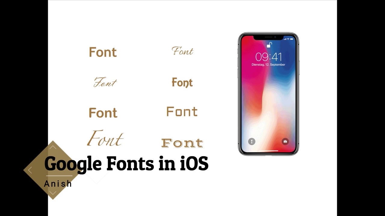 Google Fonts in iOS application - YouTube