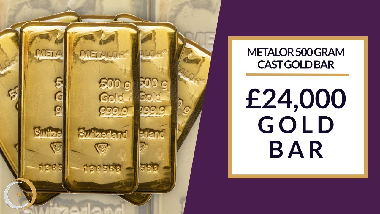 £24,000 Gold Bars! - Metalor 500 Gram Cast Gold Bullion Bars - YouTube