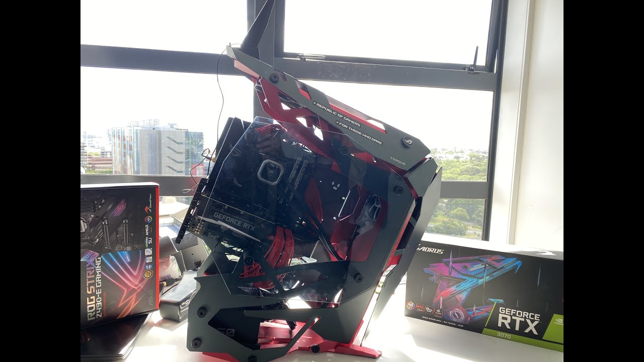 Building new gaming pc in Unique case! RTX3070 + Antec torque - YouTube