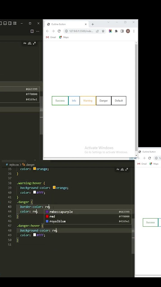 How To Make Button Outline Using Html Css Shorts Html Css Htmlcss Coding Programming 