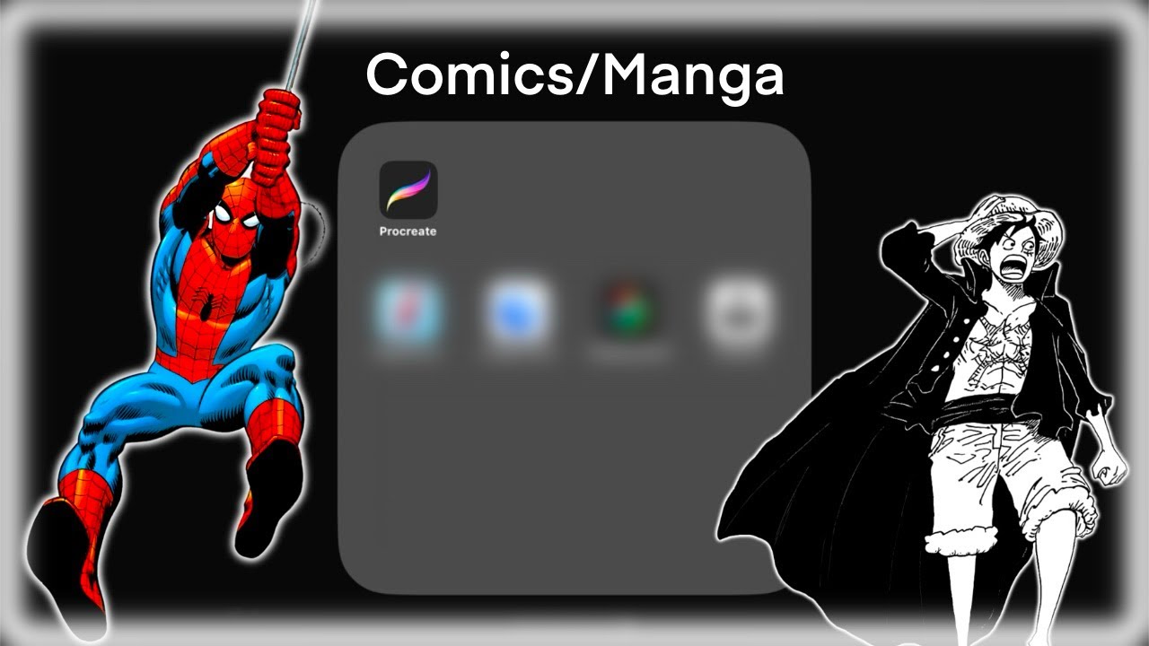 4 FREE APPS that COMPLEMENT PROCREATE for making COMICS/MANGA - YouTube