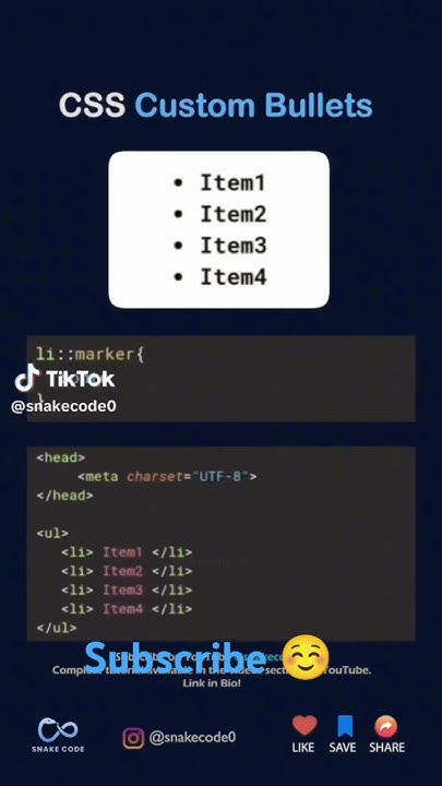CSS CUSTOM BULLET ☺️#coding #webdesign - YouTube