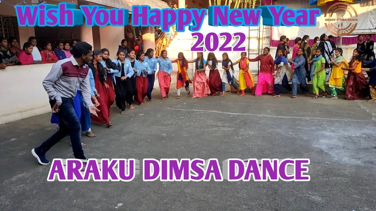 Celebration of 2022 Jan 1st Dimsa Dance by Araku AP in India. - YouTube