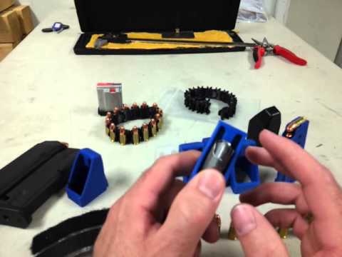 Single stack pistol magazine loader - YouTube