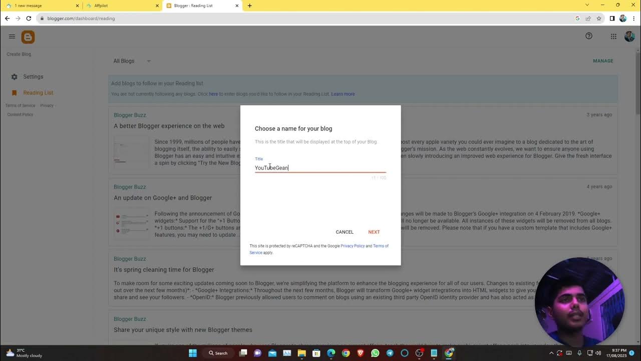How to Add Blogger / BlogSpot website to Affpilot - YouTube