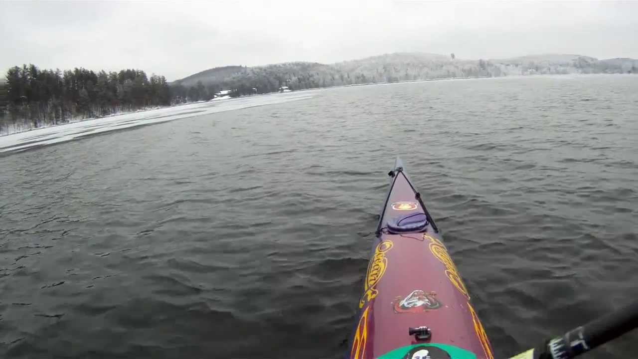 randonnée en kayak sur le lac achigan du 30 Nov. 2013 - YouTube
