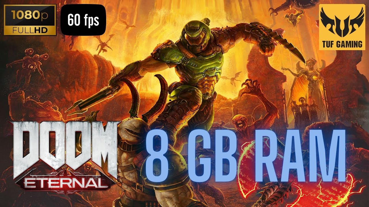 Doom Eternal on 8 GB RAM, GTX 1650, Ryzen 5 3550H, High Settings, 1080p ...