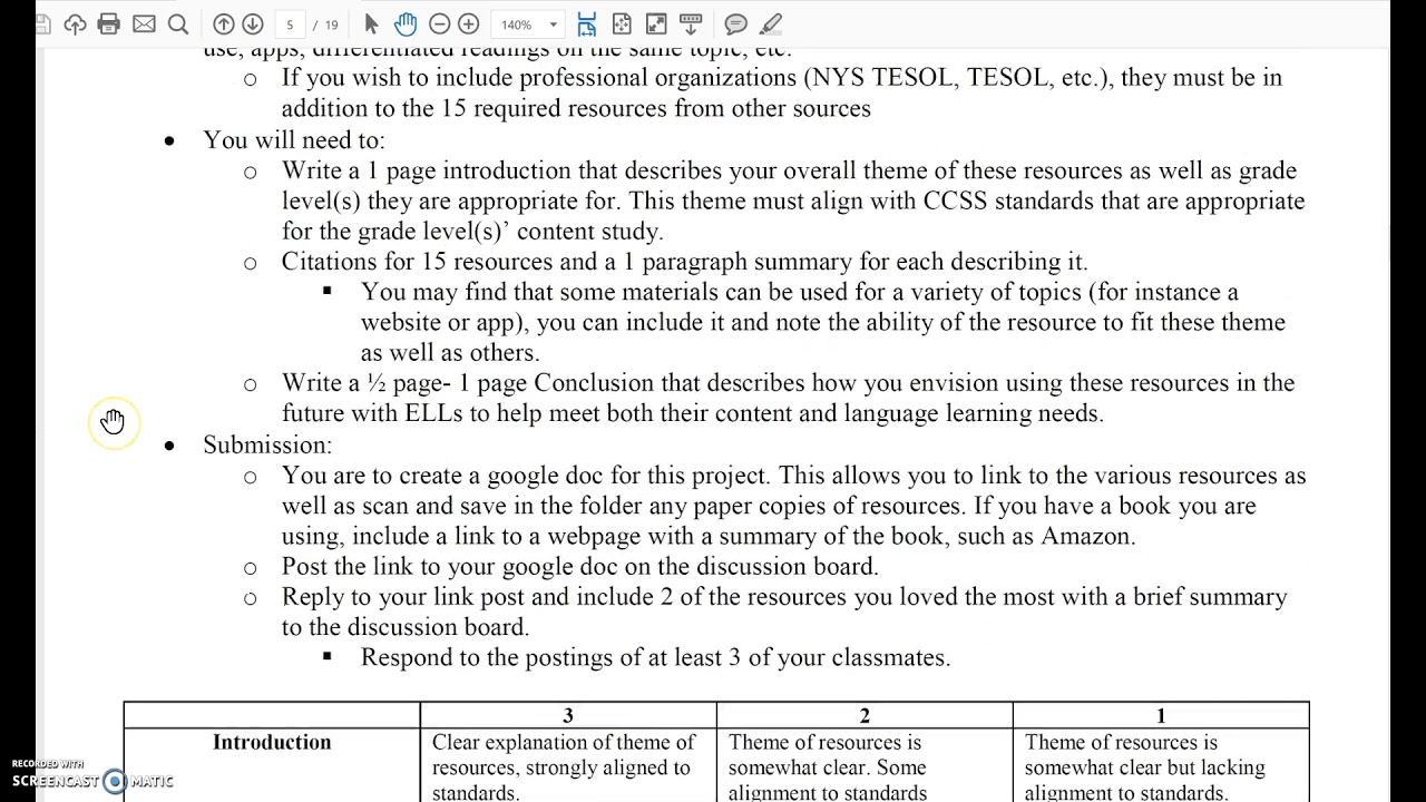 CURR 624- Webliography/Bibliography Project - YouTube