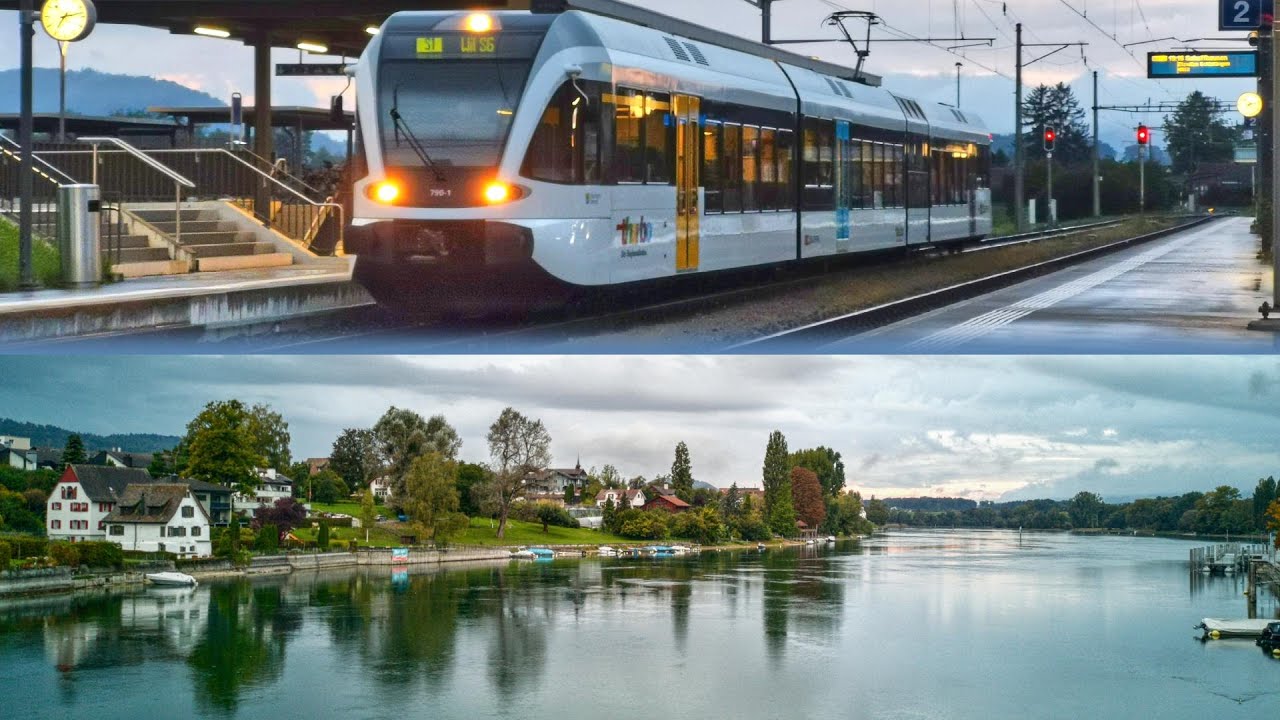 SBB Thurbo Zugbegegnung im Bahnhof Stein am Rhein und Impressionen der ...