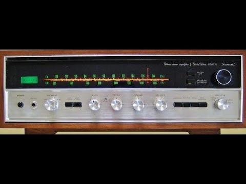 Vintage Sansui 2000A receiver open so much dust inside Japan - YouTube