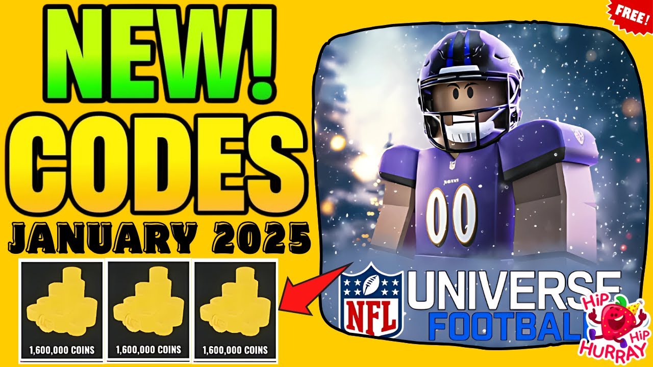🎁NEW YEAR 2025⚡CODES🎁NFL UNIVERSE FOOTBALL ROBLOX CODES 2025 - NFL ...