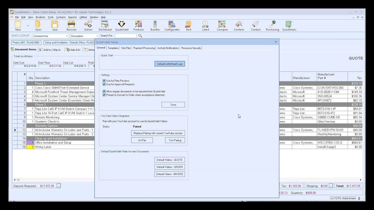 QuoteValet Quick Start YouTube quotevalet-quick-start-youtube