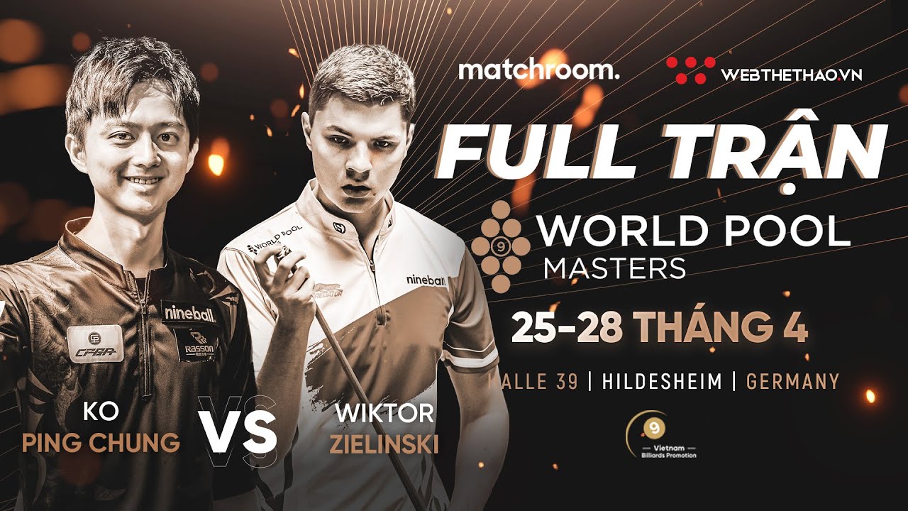 TRẬN ĐẤU | KO PING CHUNG VS WIKTOR ZIELINSKI | VÒNG 16 | GIẢI BILLIARDS ...