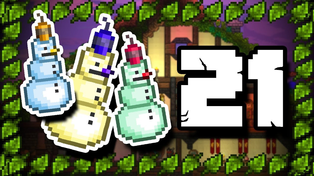 INSANE HAIL BOMBER SNOWMAN STAFF! - Terraria 1.3 MODDED SEASON 2 v3 ...