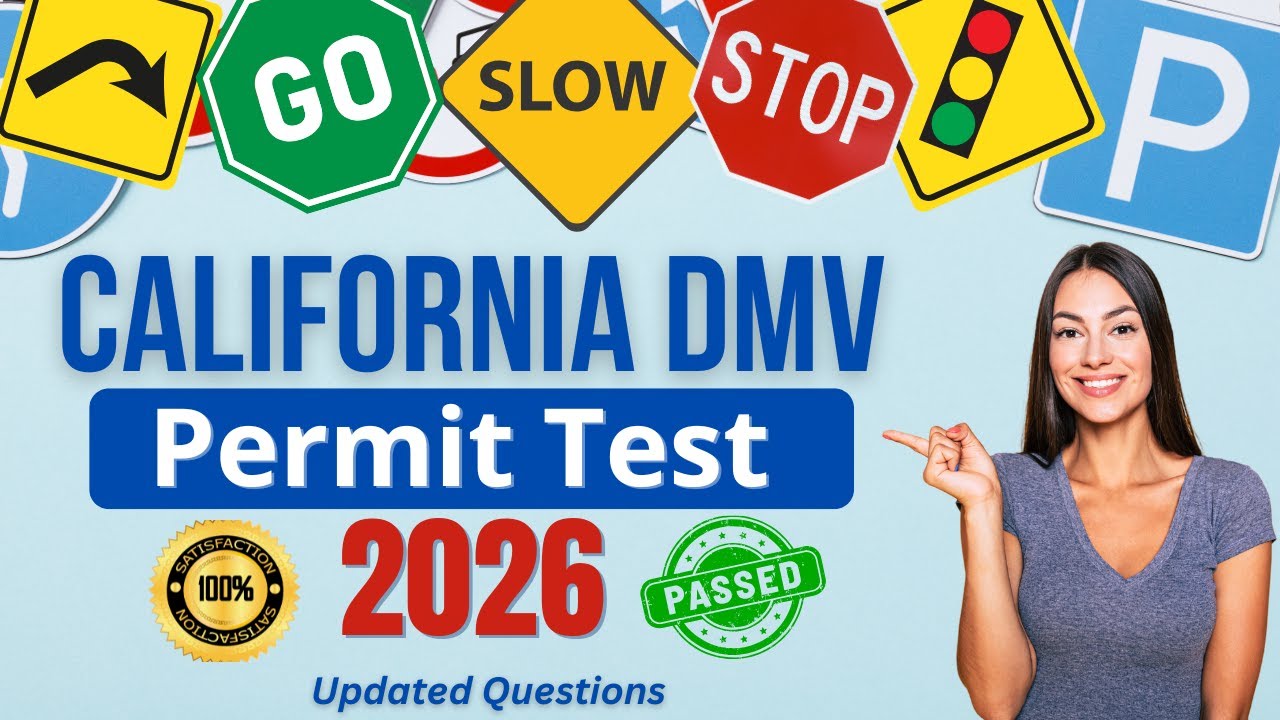 California DMV Permit Practice Test 2026: CA Study Guide for the ...