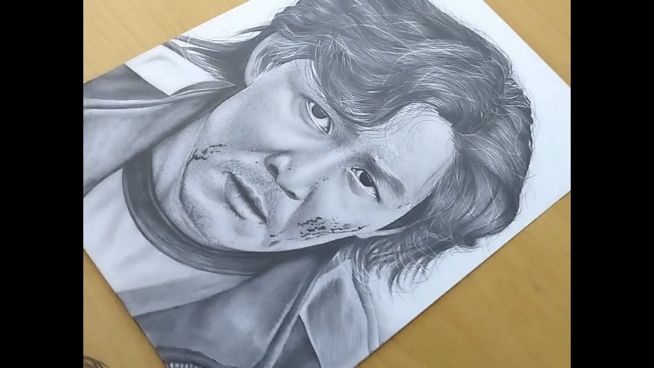 Drawing Player 456 Seong Gi-hun - Round 6 - YouTube