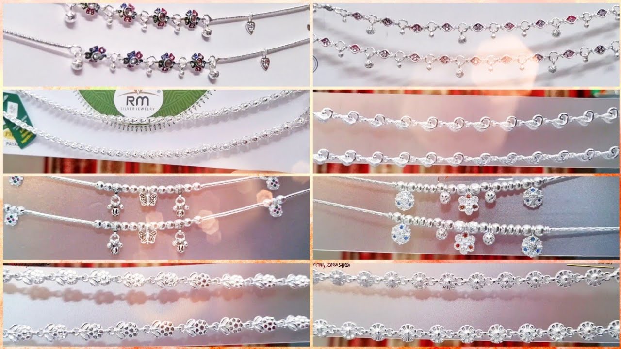 Latest Daily Wear Silver Payal Design | Light Weight Payal 2024 # ...