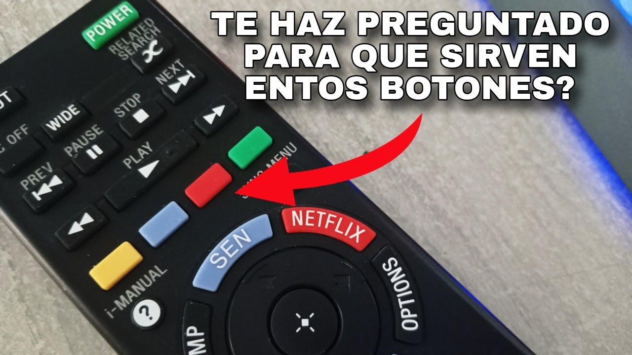 PARA QUE SIRVEN LOS BOTONES DE COLORES EN TU CONTROL REMOTO - YouTube