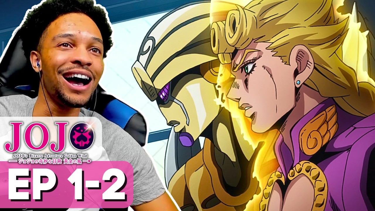 The GOLDEN Experience! | JJBA Golden Wind Episode 1-2 Reaction - YouTube