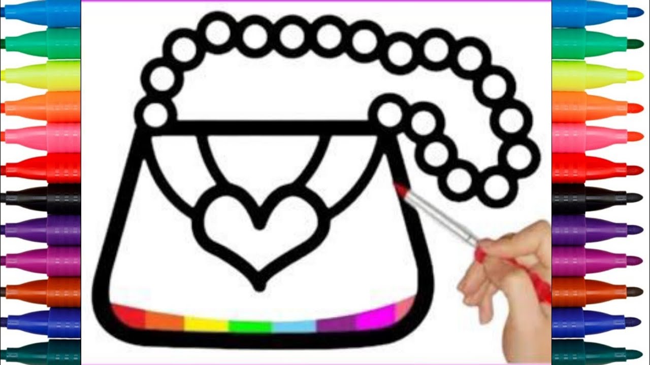 How to draw Purse 👛 for baby girl step by💫 step || easy drawing for ...