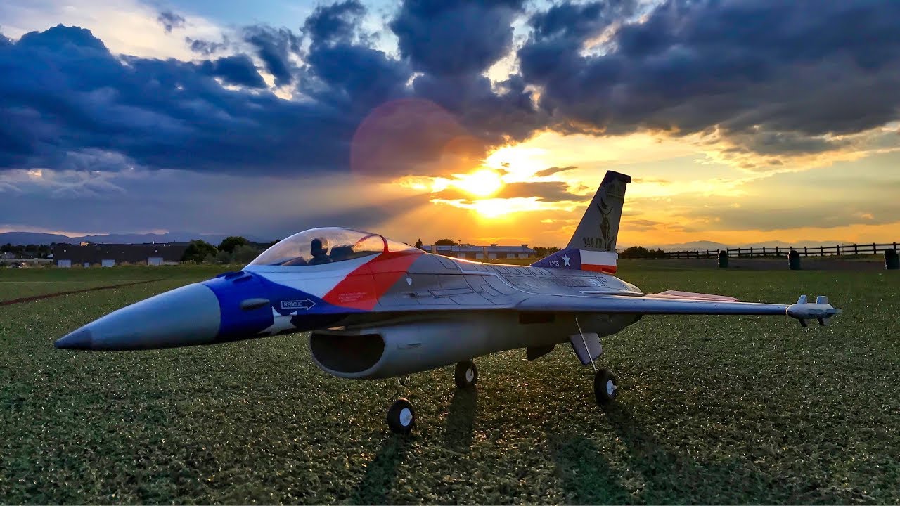 Eflite F-16 Falcon 64mm EDF Jet BNF Basic Performance Flight - YouTube