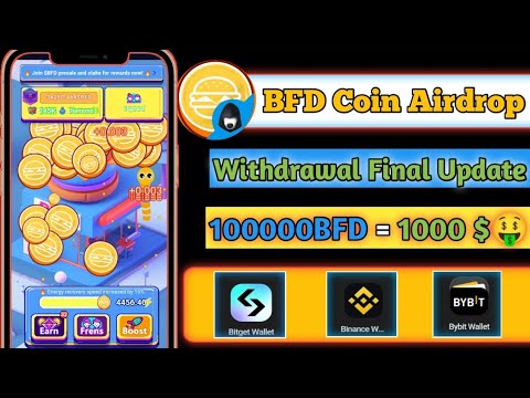 Bfd Coin Airdrop Withdrawal Kaise Kare 🤔|| Bfd Coin Listing|| Bfd Coin ...