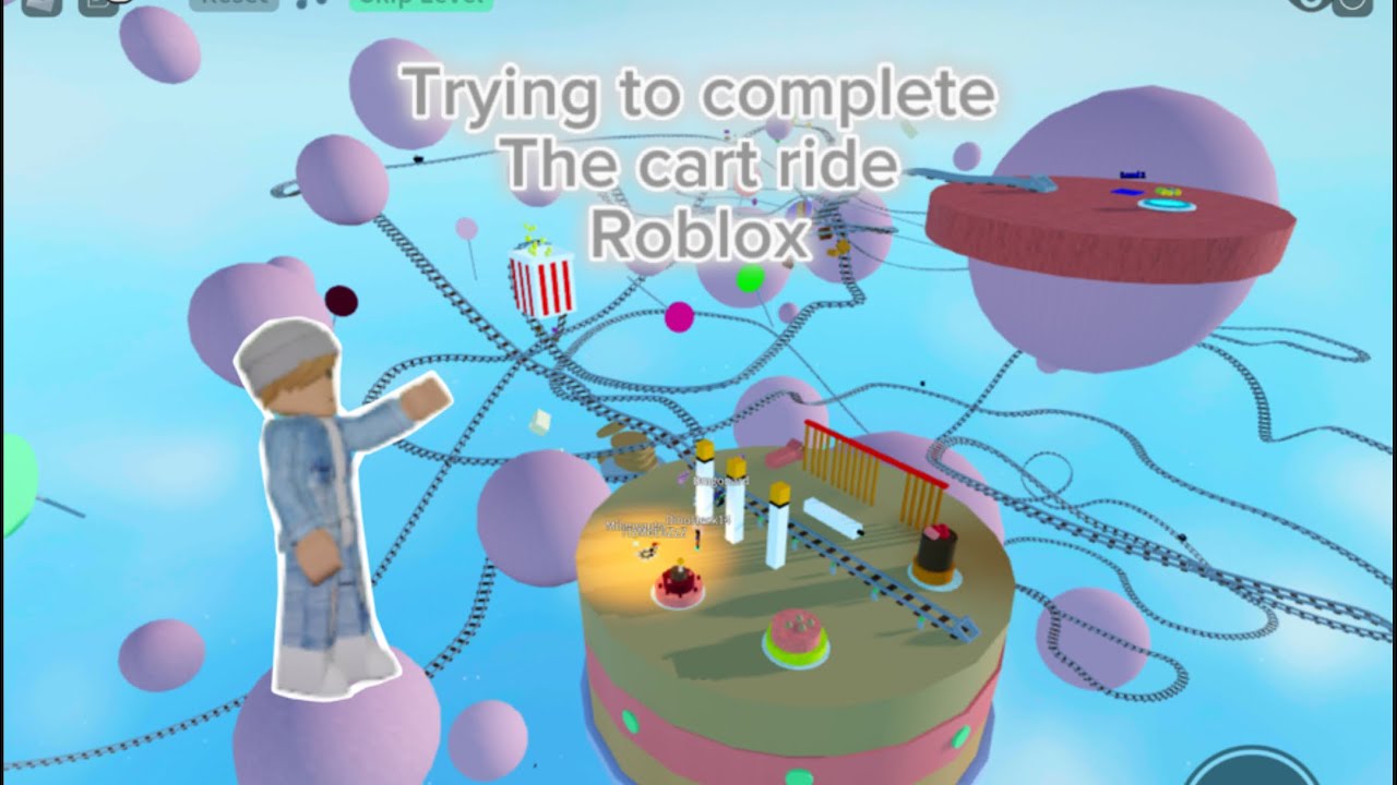 Trying to complete the cart ride in Roblox - YouTube