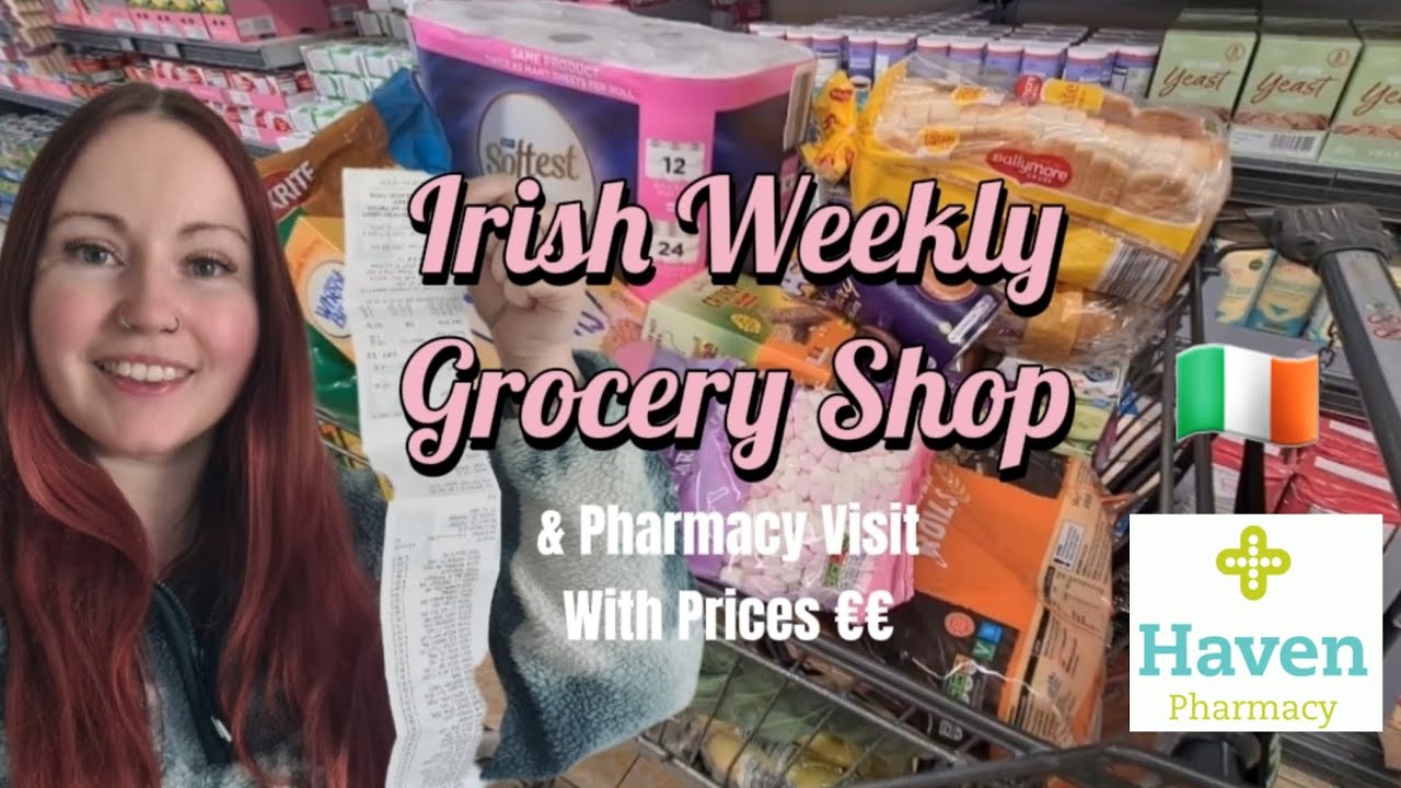 Irish Weekly Grocery Shop - With Prices €€ | Pharmacy visit with prices ...