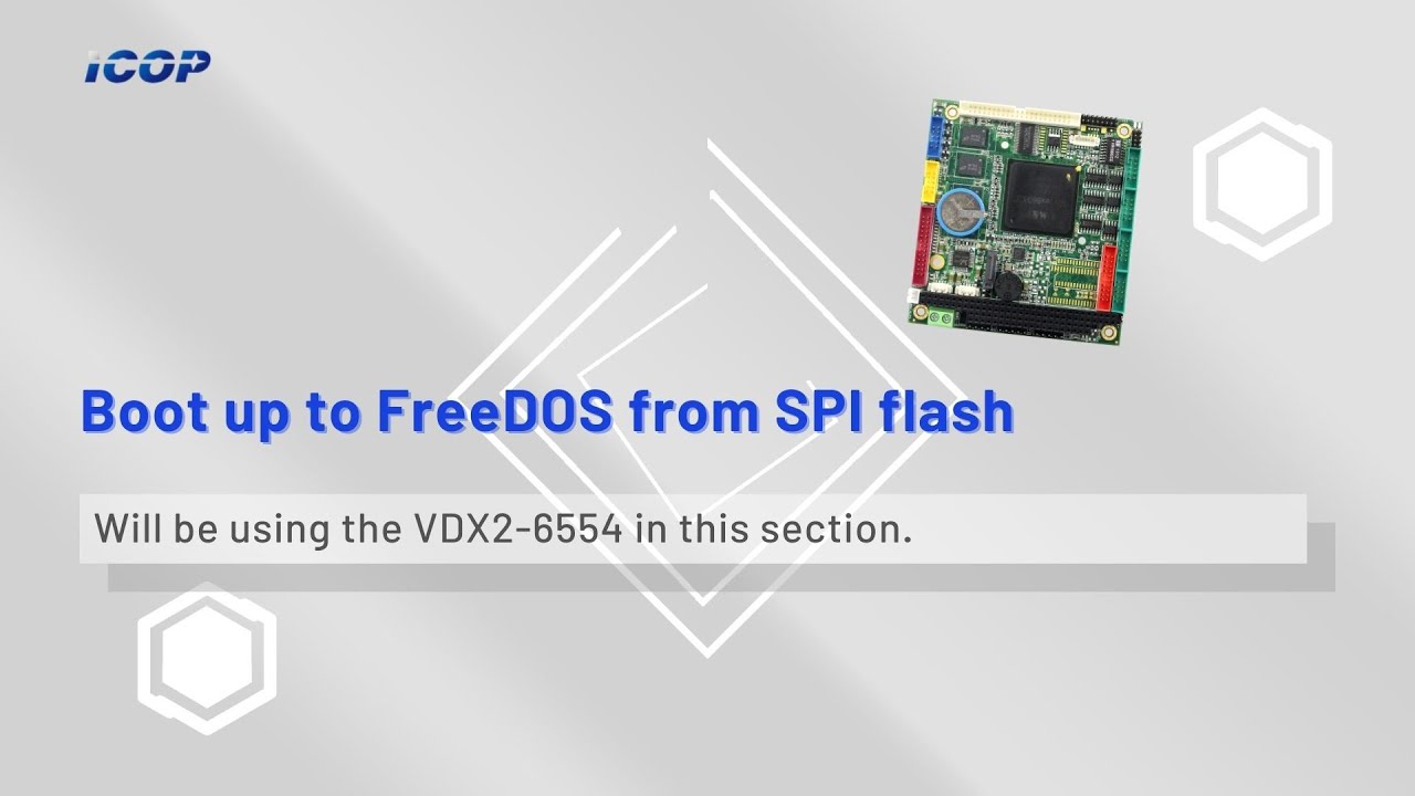 Boot up to FreeDOS from SPI flash - YouTube