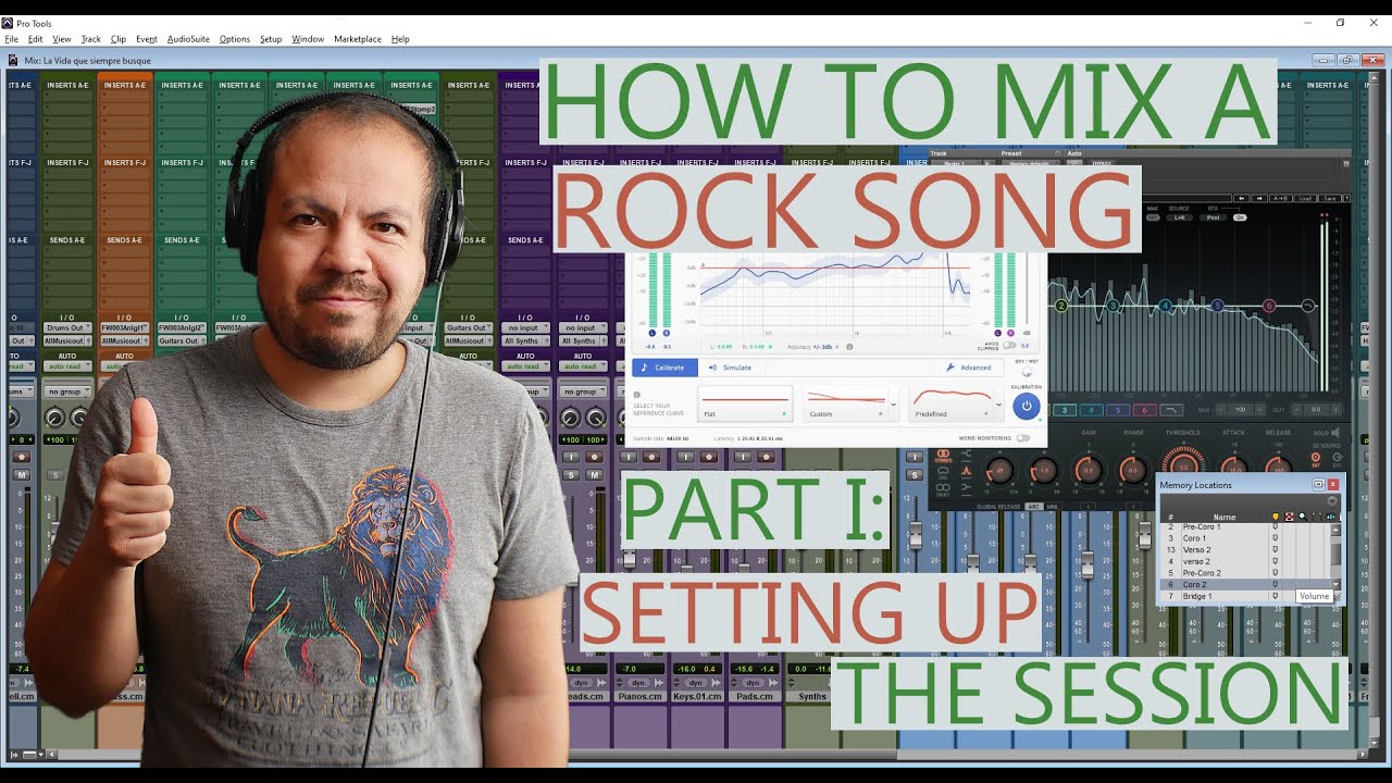 HOW TO MIX A ROCK SONG IN PRO TOOLS - PART I: Setting up the session ...