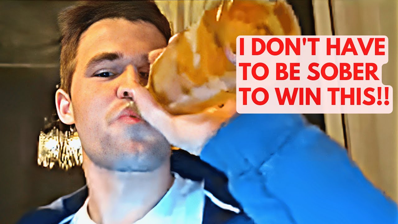 Drunk Magnus Carlsen CRUSHES FASTEST CHESS PLAYER in Bullet - YouTube