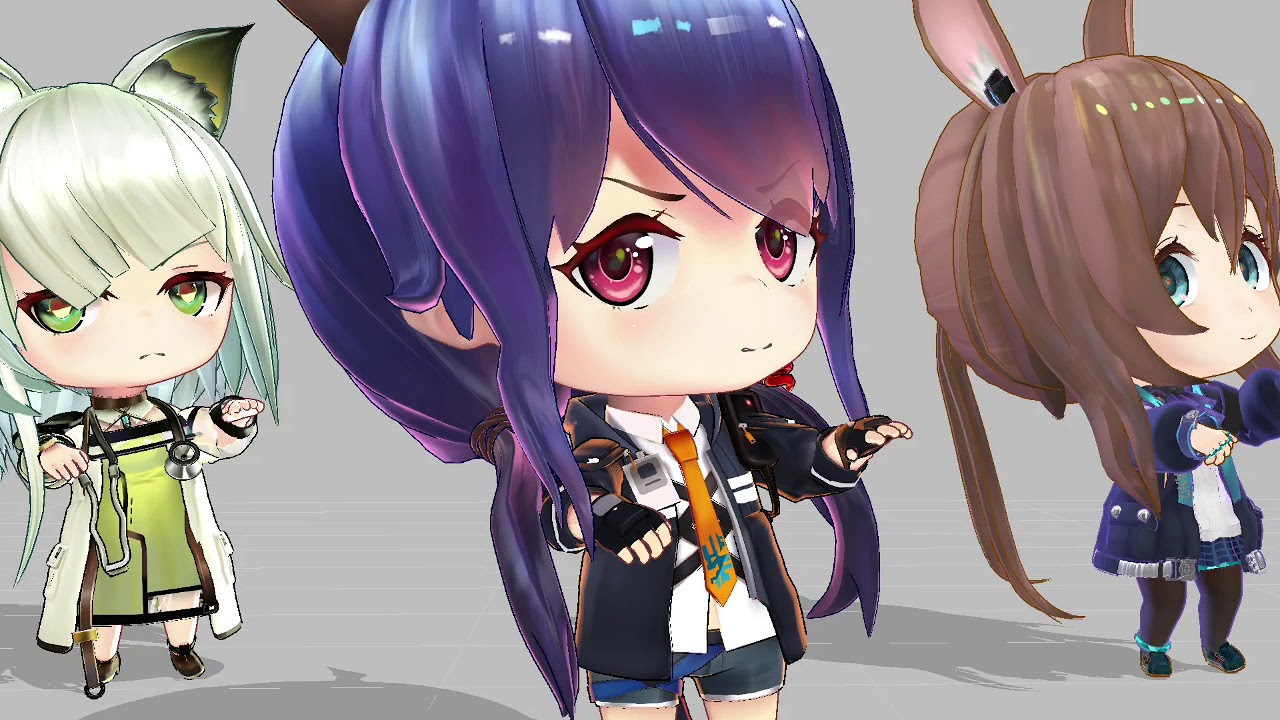 [Arknight] chibi cute dance (Piko Piko Tokyo) - YouTube