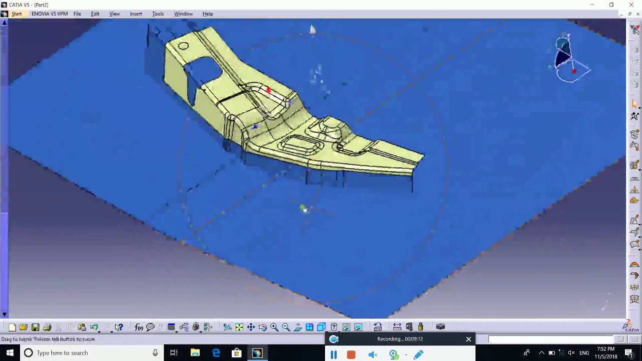 Autoform process designer for catia sample tutorial - YouTube