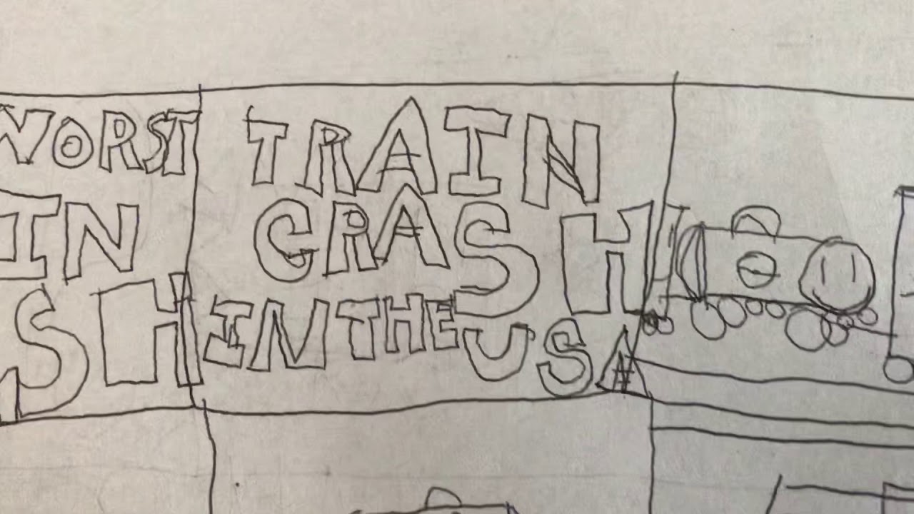 The worst train crash ever 1: train crash in the USA in a comic - YouTube