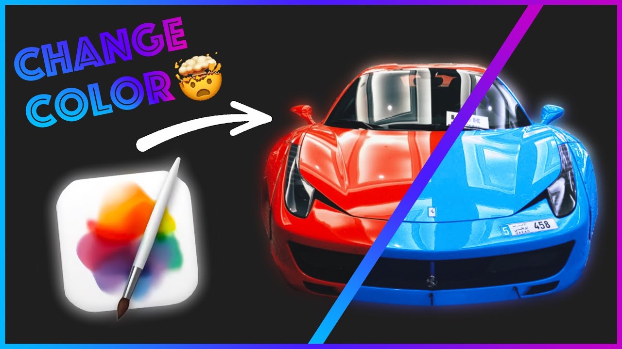 How to change the colour of ANYTHING using Pixelmator Pro in 2 mins ...